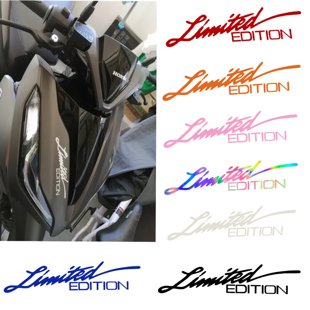 1PCS Reflective Limited Edition Creative Motorcycle Sticker Body Fuel ...
