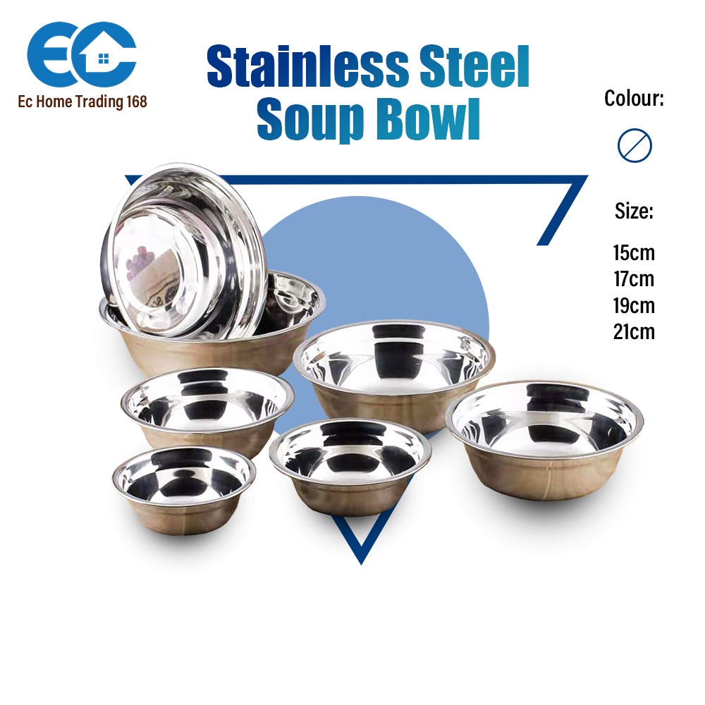 Stainless Steel Thickened Bowl Soup Bowl High Quality Kitchen Dining ...