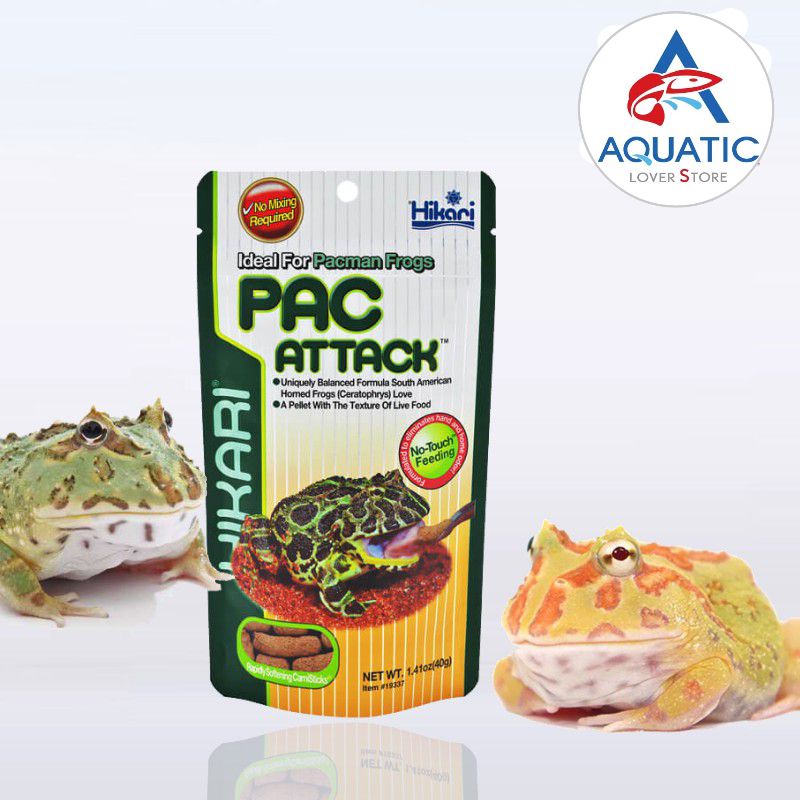 Hikari PAC ATTACK/Hikari Frogs Food/Pacman Frogs/ 高够力 角蛙饲料 20/40g ...