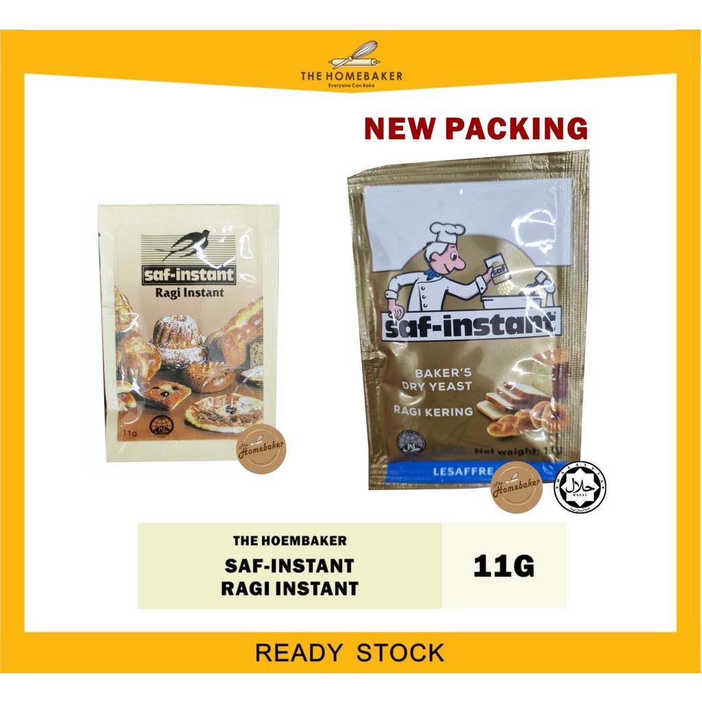 SAF-INSTANT YEAST / YIS SEGERA SAF 11G [RAGI IBU ROTI] - HOME BAKER ...