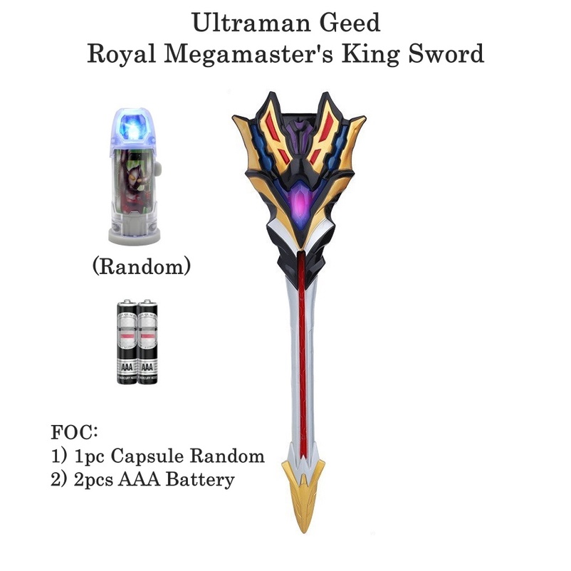Ultraman Geed Royal Megamaster King Sword Transformation Toy Mainan ...