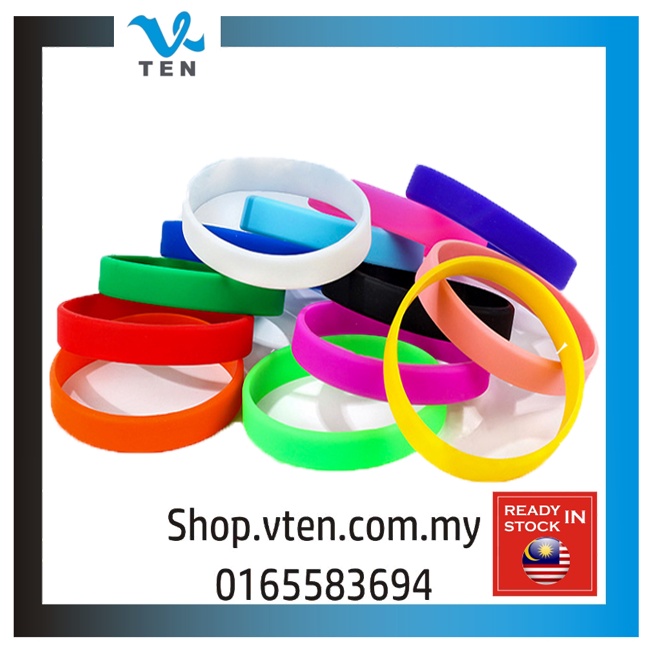 🔥ready stock🔥202x12x2mm Waterproof Silicon Wristband Wrist Band ...