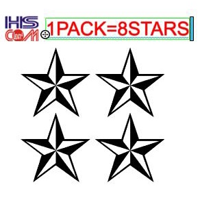 Body Sticker / Stripe / STIKER Stickers, Logos & Emblems [1PACK=8STARS ...