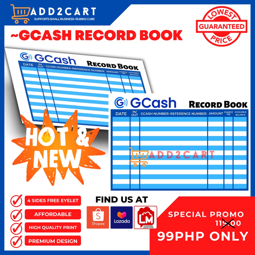 NEW!! GCASH RECORD BOOK TRACKER | Shopee Malaysia