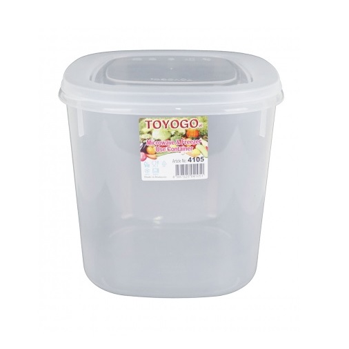 8 Litres Square Microwaveable Container 4105 Toyogo - Food Storage Box Home Restaurant Stackable ...