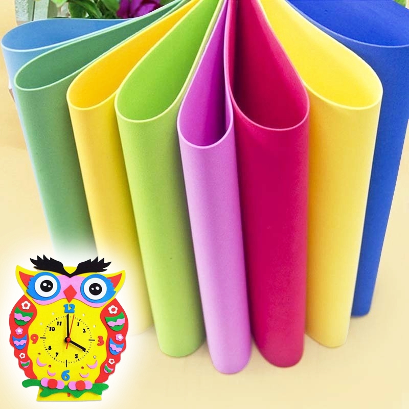 Multicolor EVA Foam Paper Sheets 16K Kids Handmade Craft DIY | Shopee ...