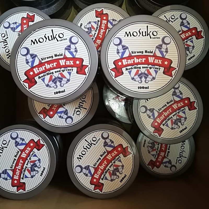 Mosuko Barber Wax Strong Hold (100ml) TOP1 Pomade (NEW PACKAGING ...