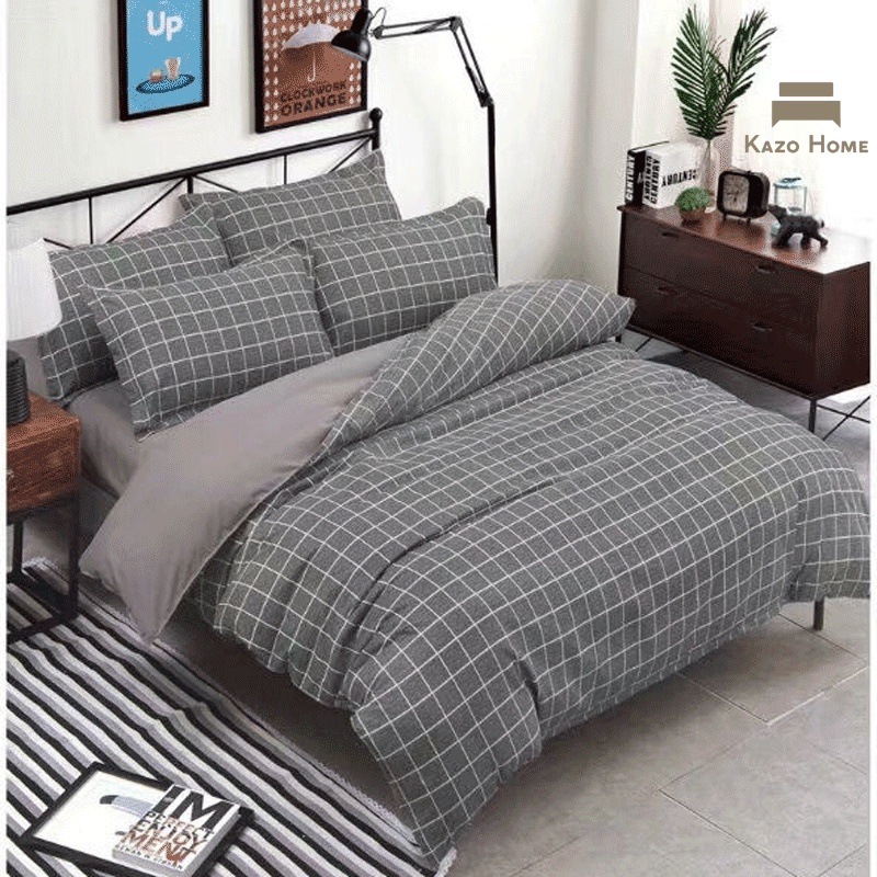 [Kazo] Homes Cadar Katil Single 2IN1 Katil Queen 4IN1 Fitted Bedsheets ...