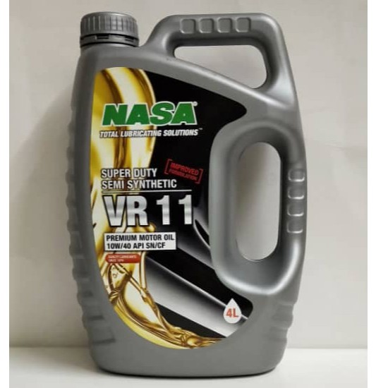 Engine oil NASA VR11 10W-40 SN/CF Semi Synthetic Engine Oil 4L | Shopee Malaysia