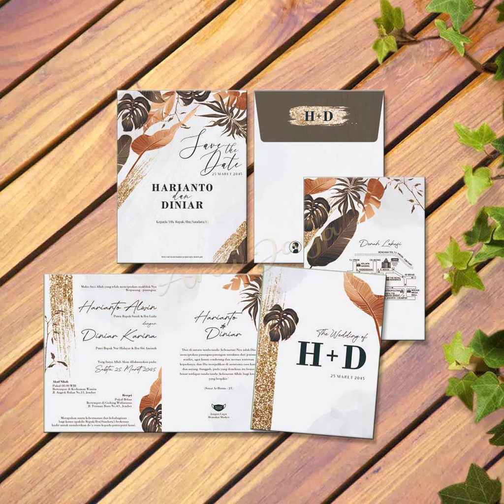 Unique Elegant Wedding Invitation Envelope Version I Bonus Digital ...