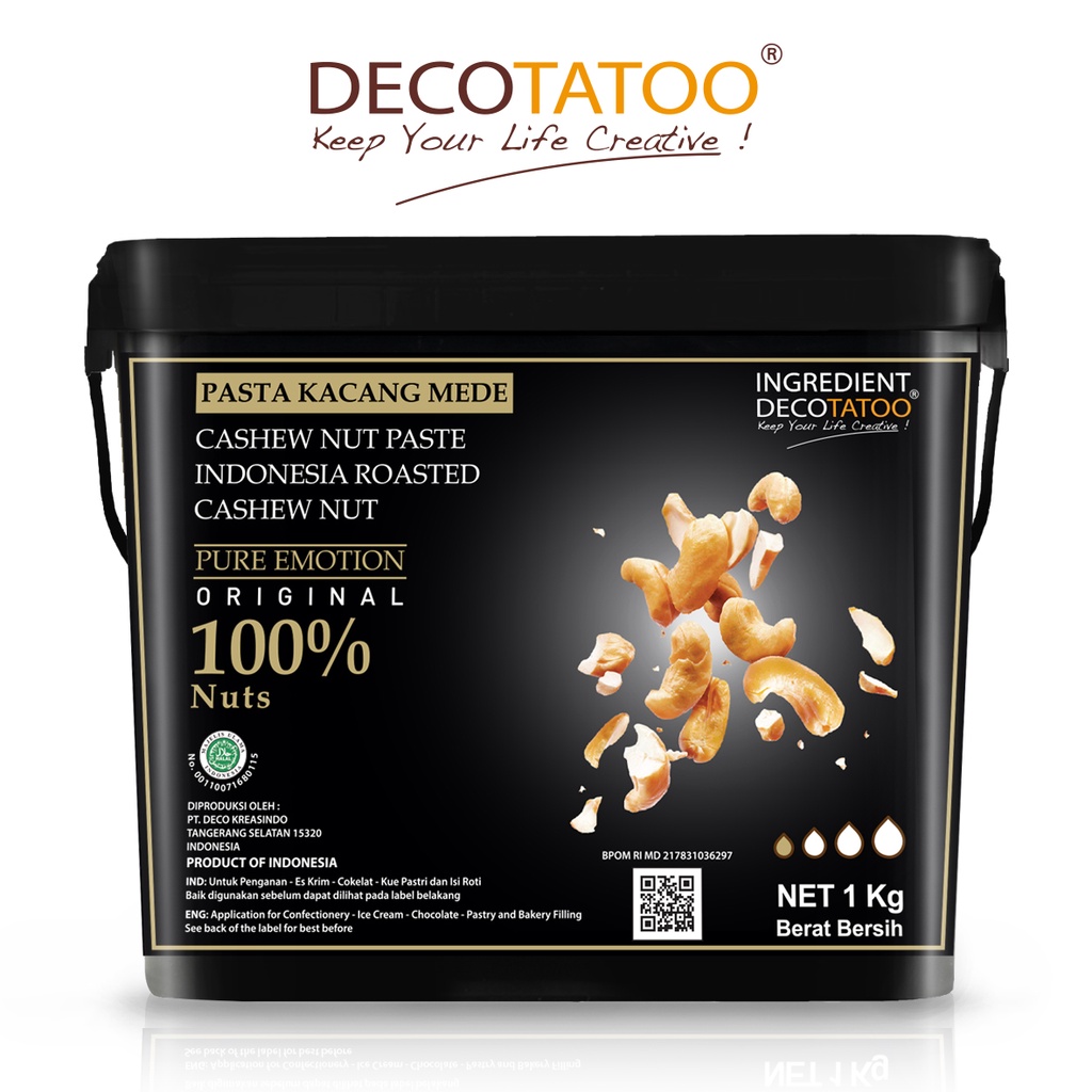 Decotatoo ROASTED CASHEW PASTE 1kg (BEAN PASTA) | Shopee Malaysia
