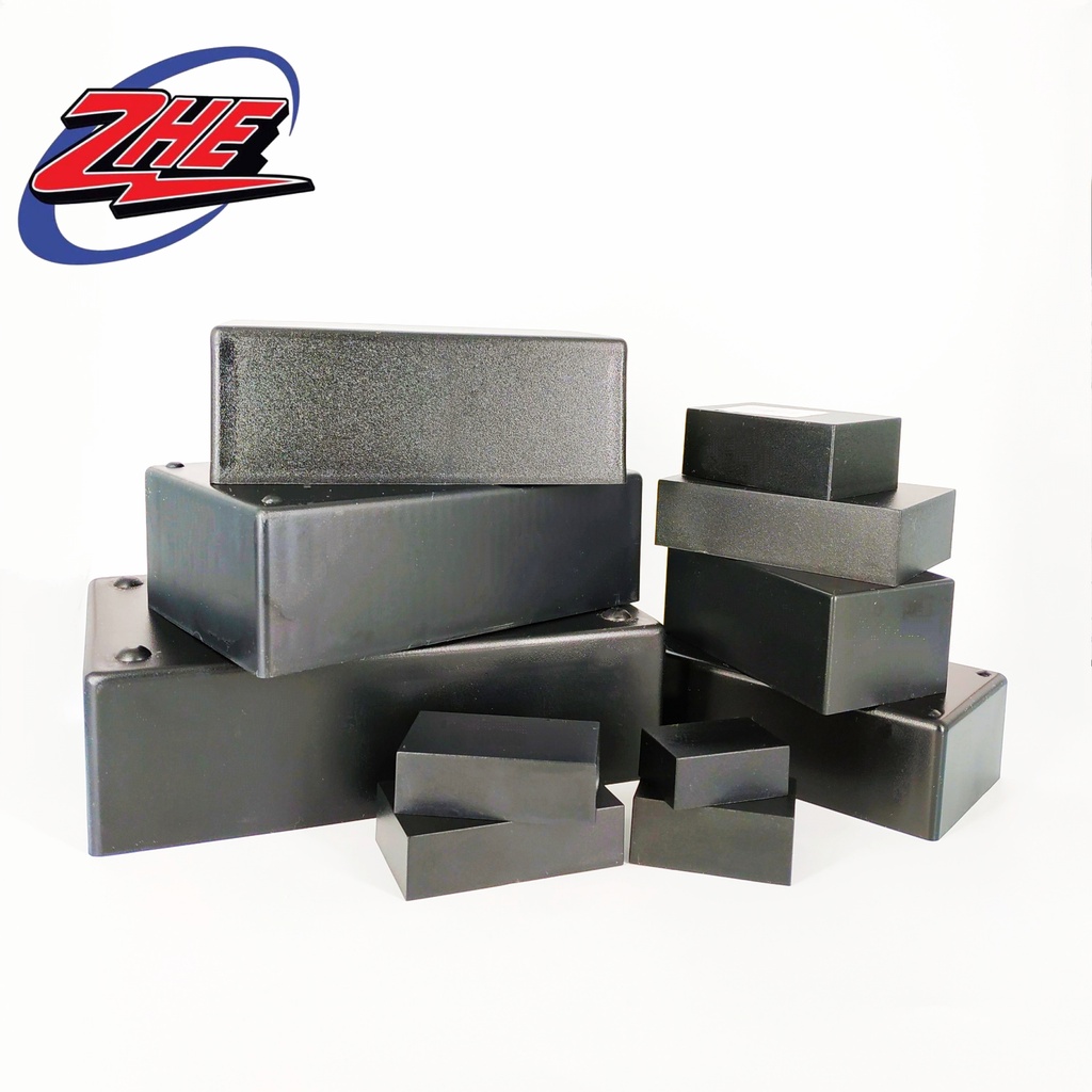 BLACK PLASTIC ELECTRONICS PROJECT BOX ENCLOSURE HOBBY CASE WITH SCREW ...