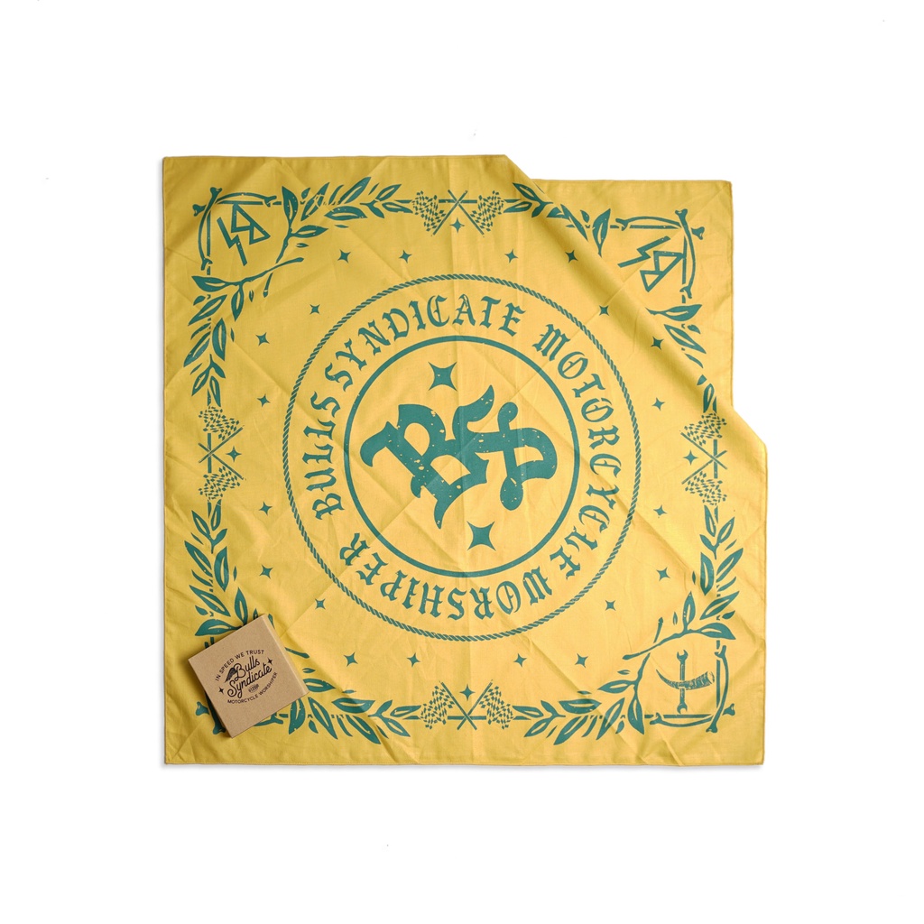 BULLS SYNDICATE Bandana Bs Yellow Logos | Shopee Malaysia