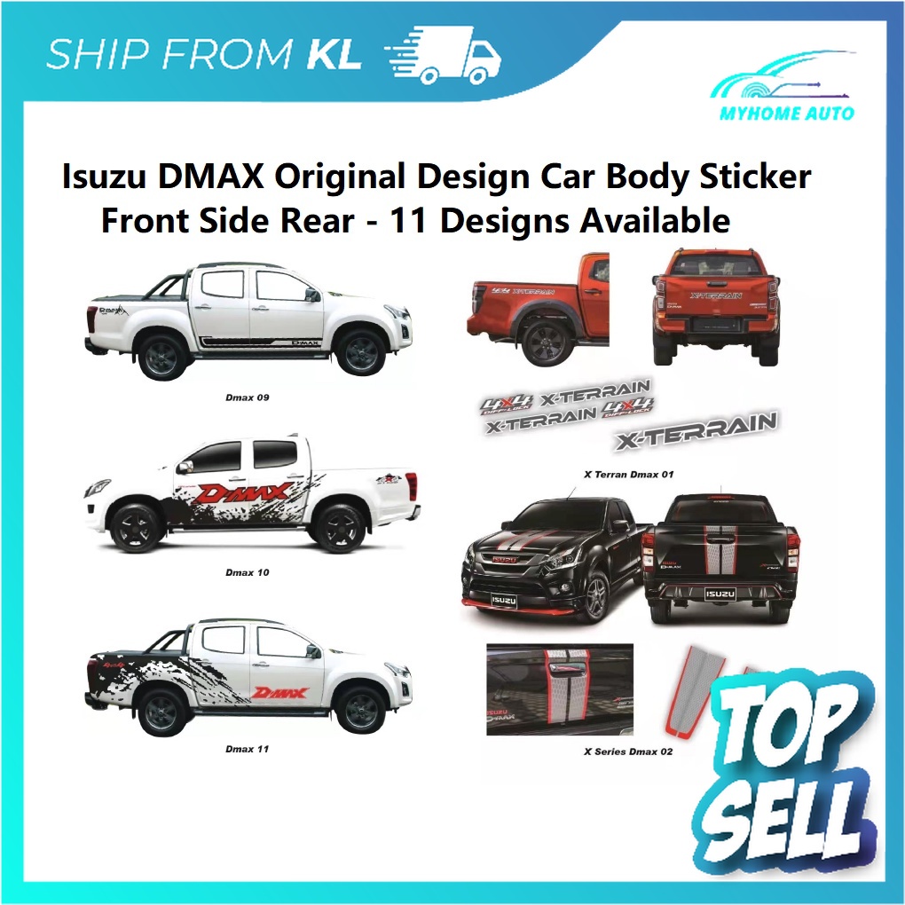 Isuzu DMAX Side Body Sticker - 11 Designs | Shopee Malaysia