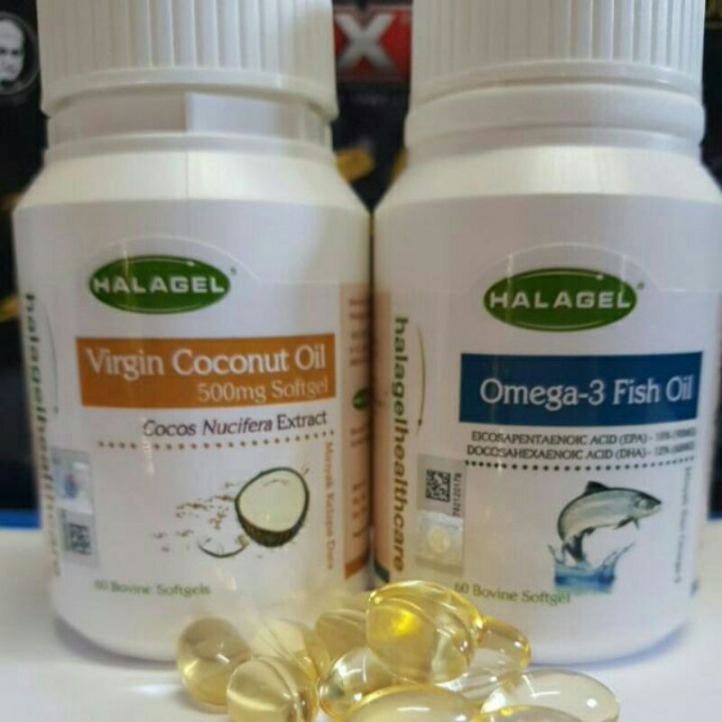 🔥 SET COMBO 🔥 Omega 3 Fish Oil & Virgin Coconut Oil | Shopee Malaysia
