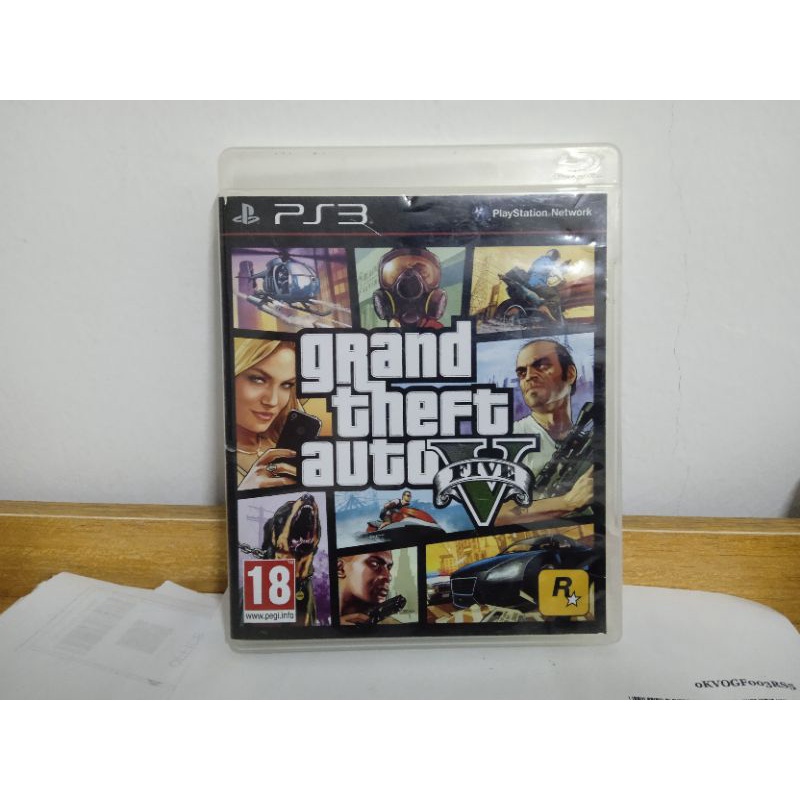 GTA V 5 grand theft auto PS3 (used) | Shopee Malaysia