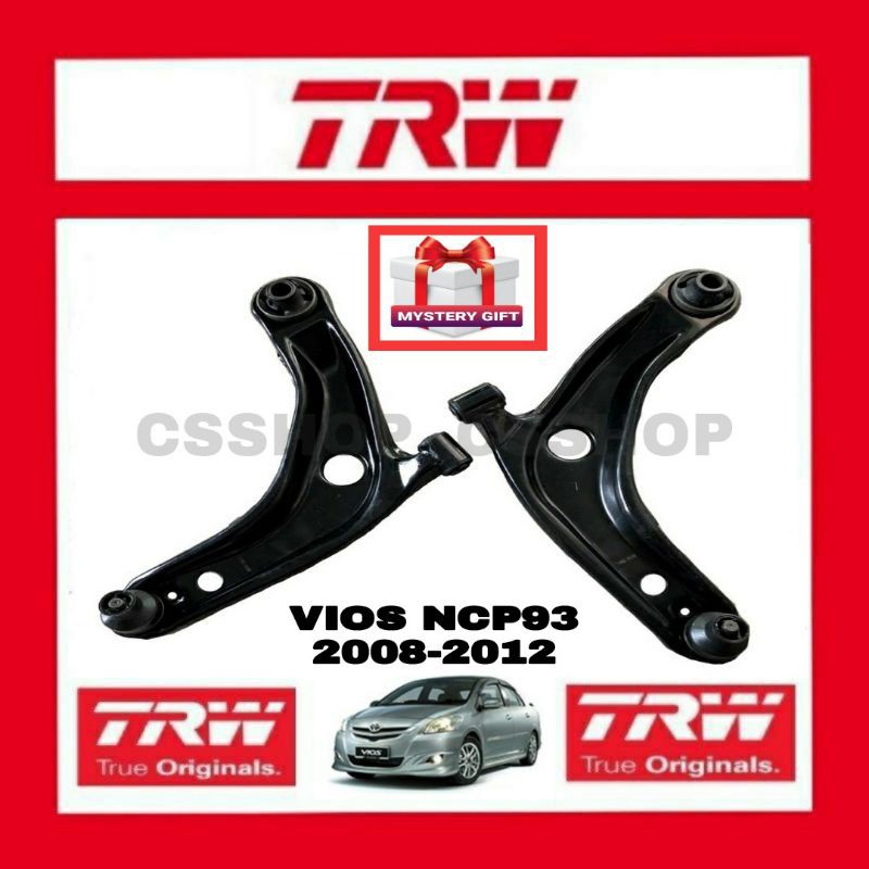 EL TRW TOYOTA VIOS NCP93 , YARIS , PRUIS-C ( 08-2012 ) LOWER ARM FRONT LEFT AND RIGHT ORIGINAL ...