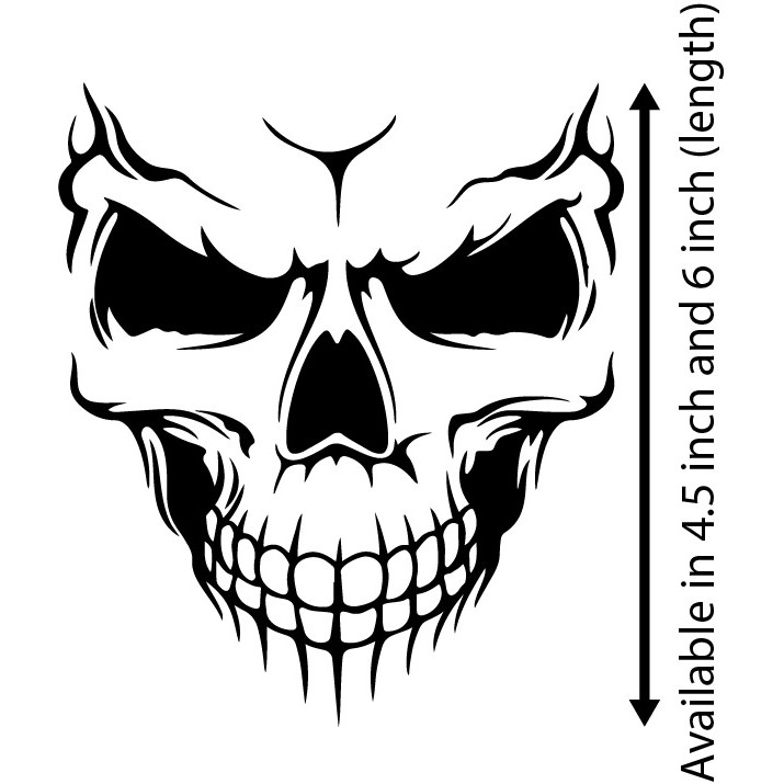 Skull Skeleton Car Decal Vinyl Sticker | Shopee Malaysia