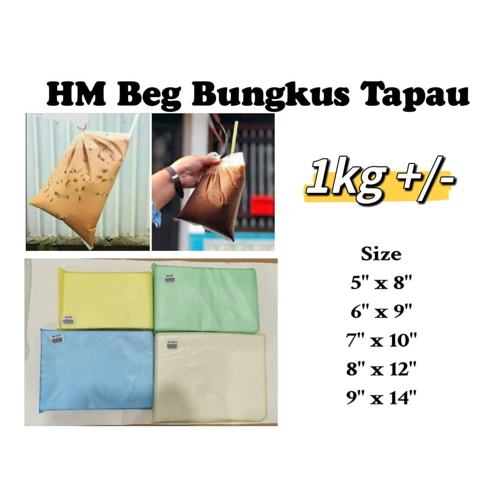 HD Plastic Bag Bungkus Tapau 1kg +/- Plastic Packaging Tahan Panas ...