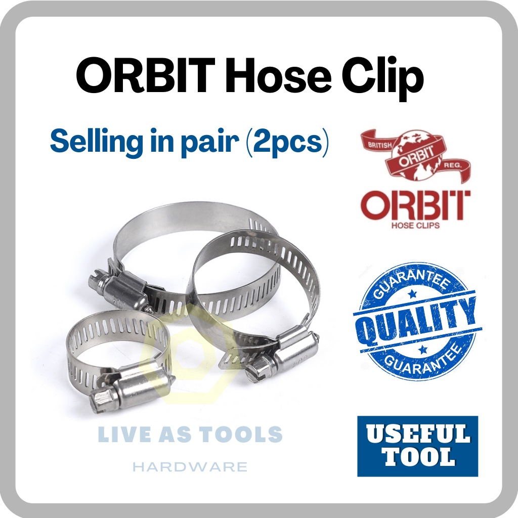 Hose Clip/ Orbit Clip/ Clip Pipe/ CLIP GETAH PAIP | Shopee Malaysia
