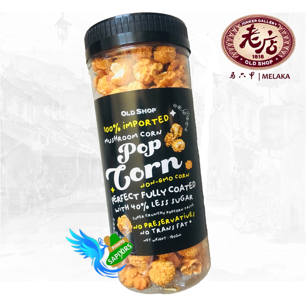MELAKA OLD SHOP POP CORN | Mushroom Corn | 100% Imported | Bertih ...