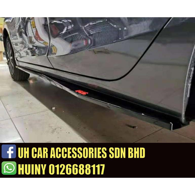 Honda City 2020 2021 2022 Gn2 Rs Side Diffuser Lip Lips Bodykit Glossy ...