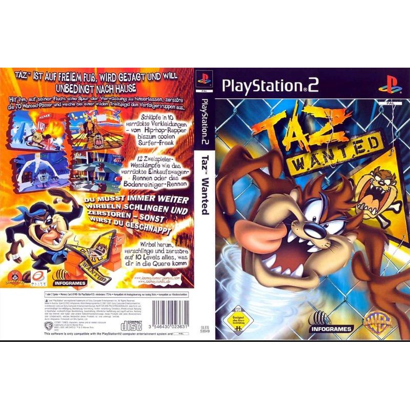 PS2 CD DVD GAMES (Taz: Wanted) | Shopee Malaysia