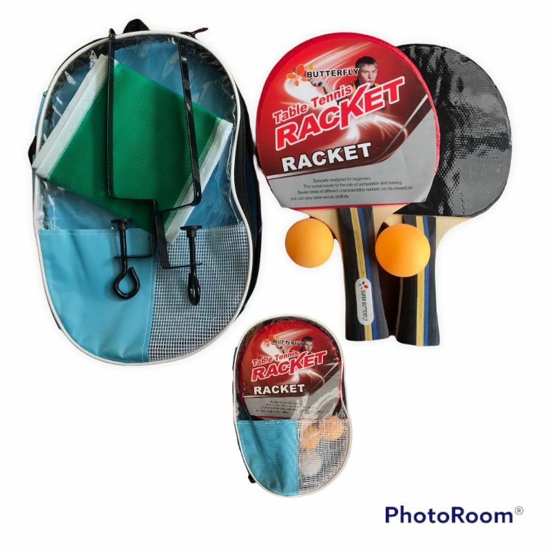Pingpong Bet Set of Tennis Balls and Nets / Table Tennis Bets | Shopee ...