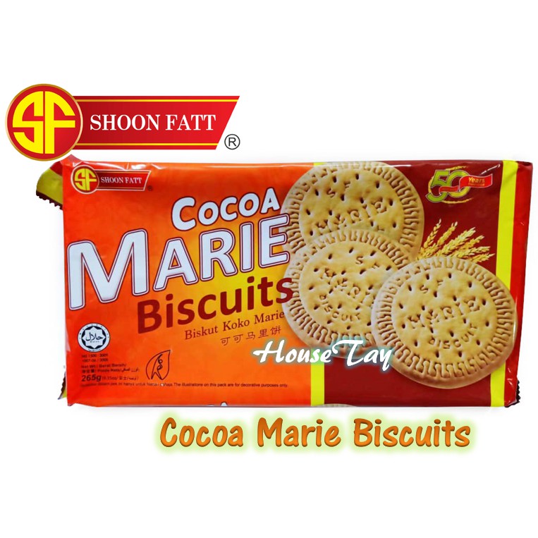 Shoon Fatt 265g Marie Biscuits / Cocoa Marie Biscuits | Shopee Malaysia