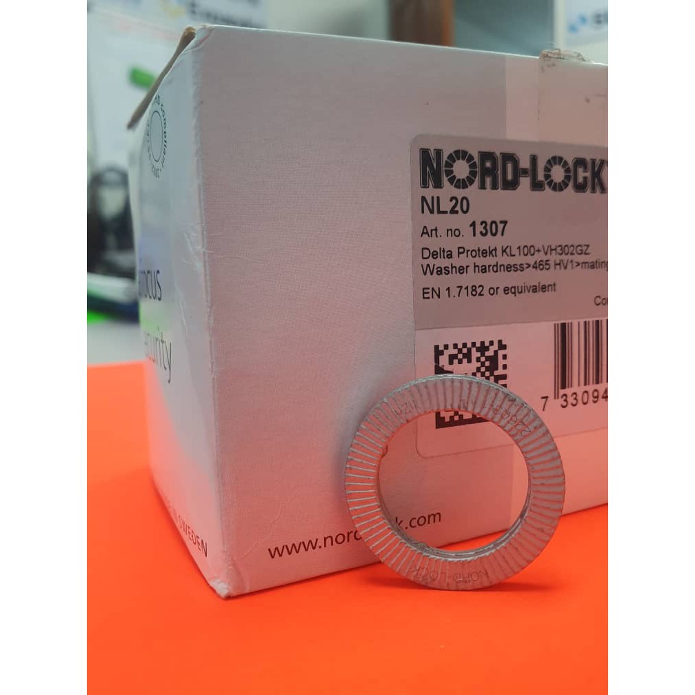 NL20-NORD LOCK (STEEL) WEDGE-LOCKING WASHER WITH ORIGINAL OEM ...