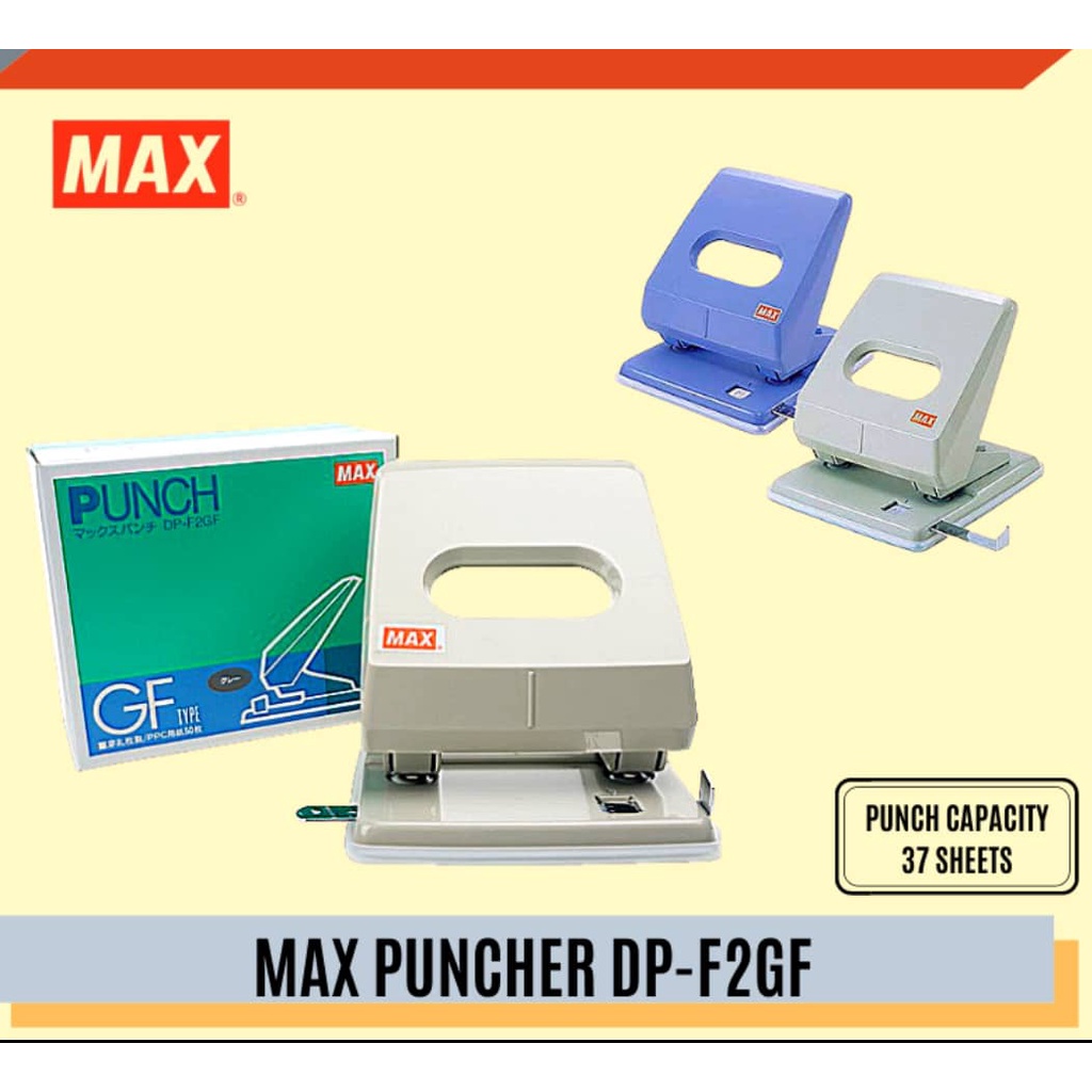 MAX PUNCHER 2 HOLE DP-F2GF / Max Heavy Duty Puncher / Paper Puncher ...