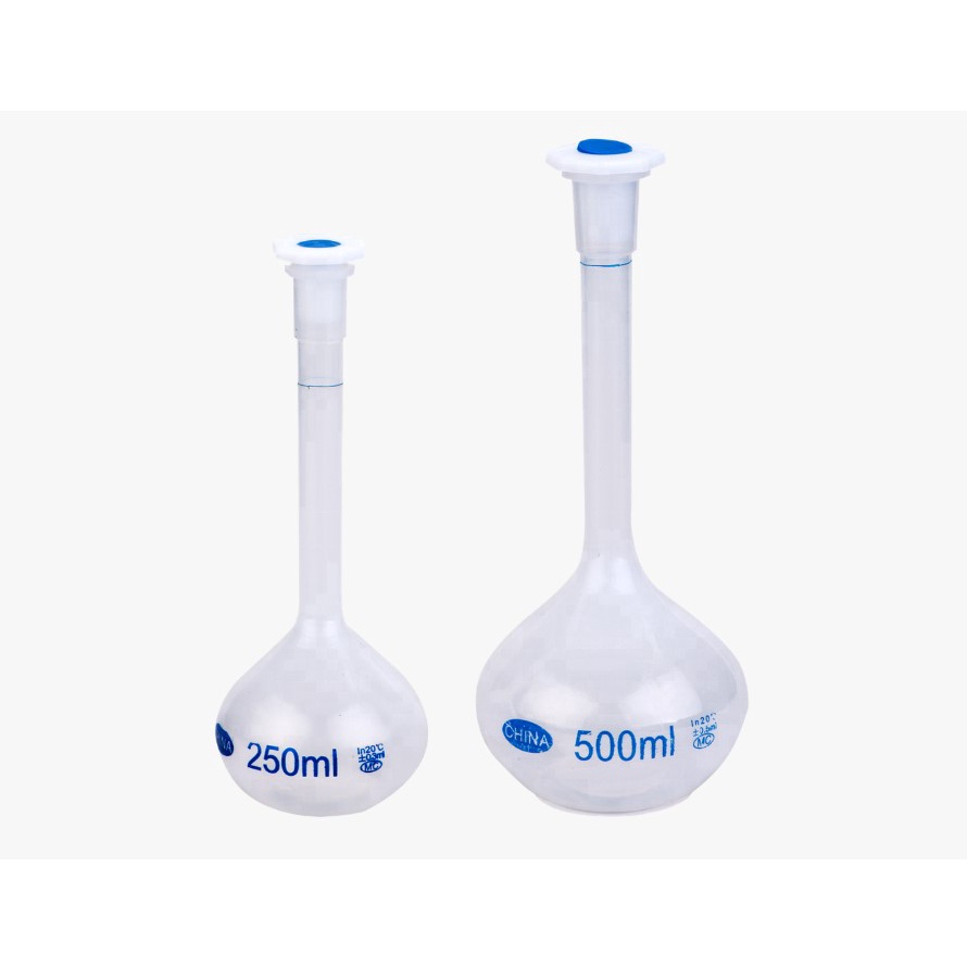 Plastic Volumetric Flask (25ml - 1000ml) with plastic stopper READY ...