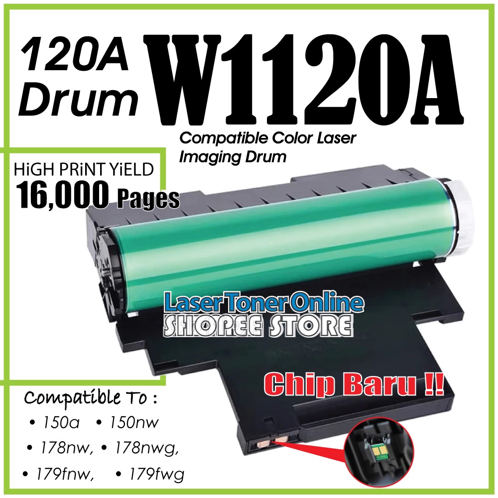 HP120A W1120A Compatible to HP 120A 119A W2090A Color Laser 150a 150nw MFP 178 178nw 178nwg ...