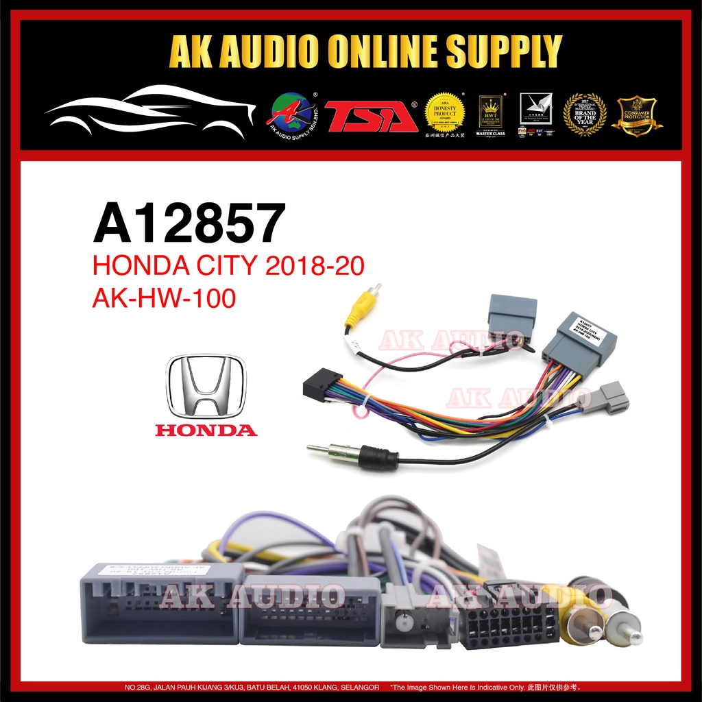 Honda City / Jazz 2018 - 2021 OEM Plug and Play Power Cable Player ...