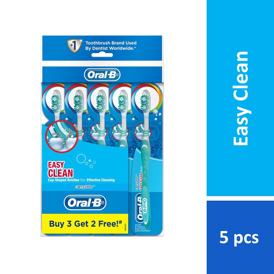 Oral-B Complete Easy Clean Soft Toothbrush 5 Count | Shopee Malaysia