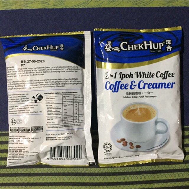 (SACHET) Chek Hup White Coffee 2 in 1 (Coffee and Creamer) | Shopee Malaysia
