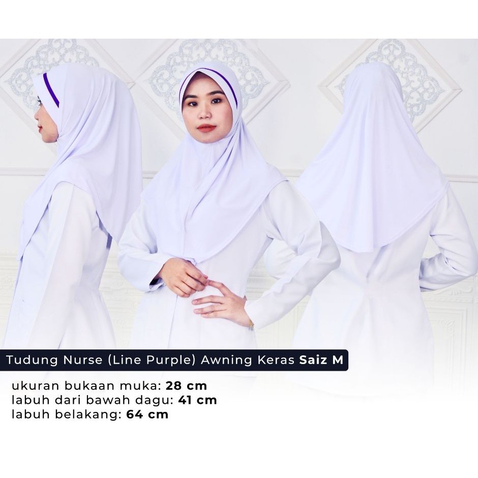Tudung Uniform/ Seragam Kerja/ Jabatan/ Nurse/ Jururawat/ Kastam/ JPJ ...