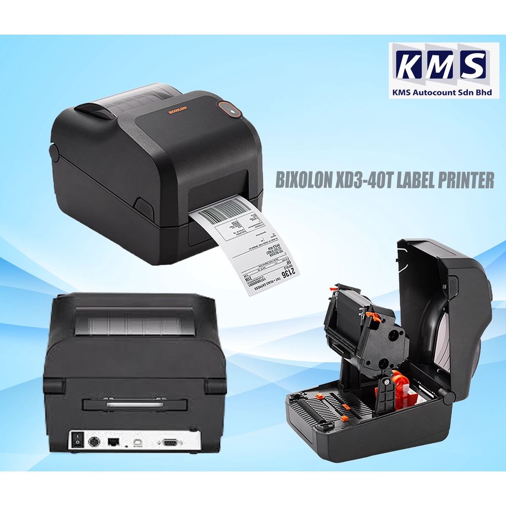 Bixolon barcode label printer XD3-40T (USB + Serial + Lan port ...