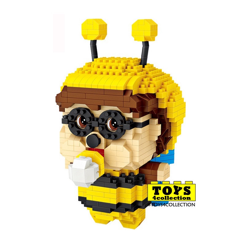 LOZ 9213 Little Bee Cute Animals Diamond Blocks Compatible Microblocks ...