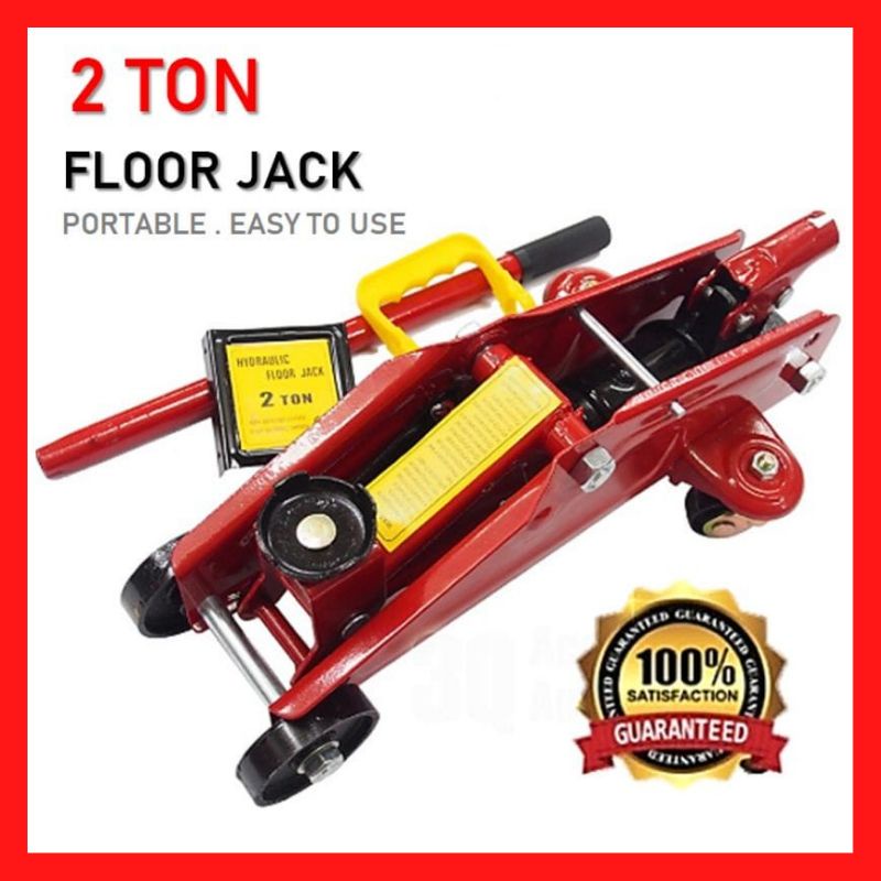 2 Ton Heavy Duty Hydraulic Floor Jack Trolley Automotive Car Van Truck ...