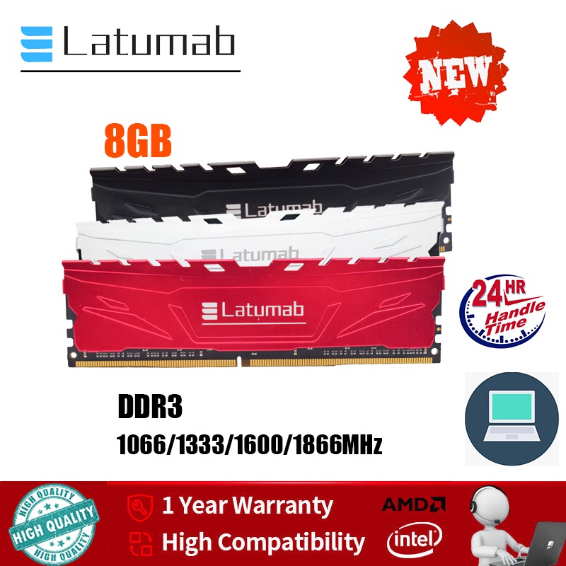 Latumab 8gb Ddr3 Desktop Memory Pc3 14900 1866mhz Pc3 12800 1600mhz