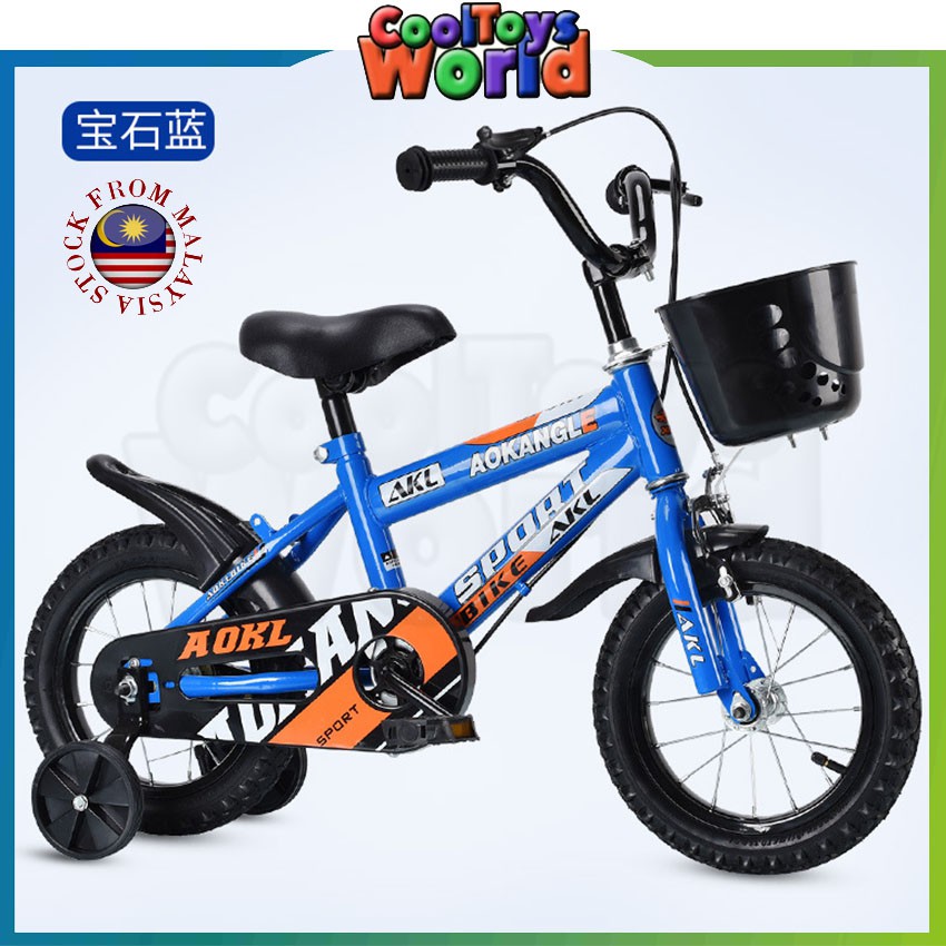 Children Bike with Training Wheels 12 inch Kids Bicycle Children ...