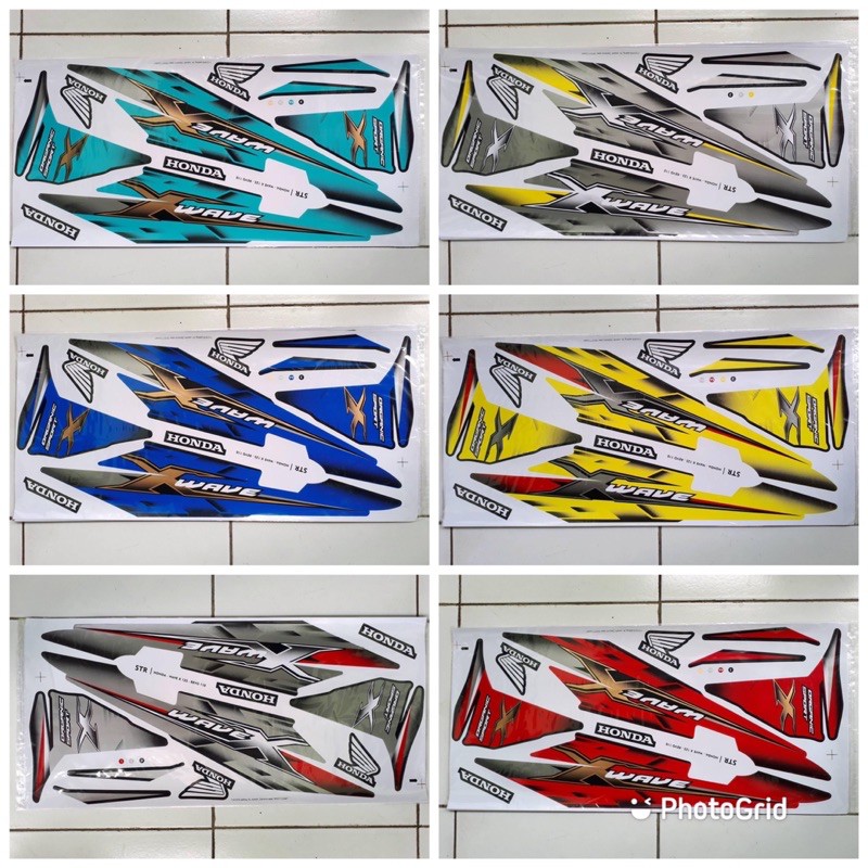 Thai Variation Sticker Striping for Old Honda Revo 100cc Motorcycle ...