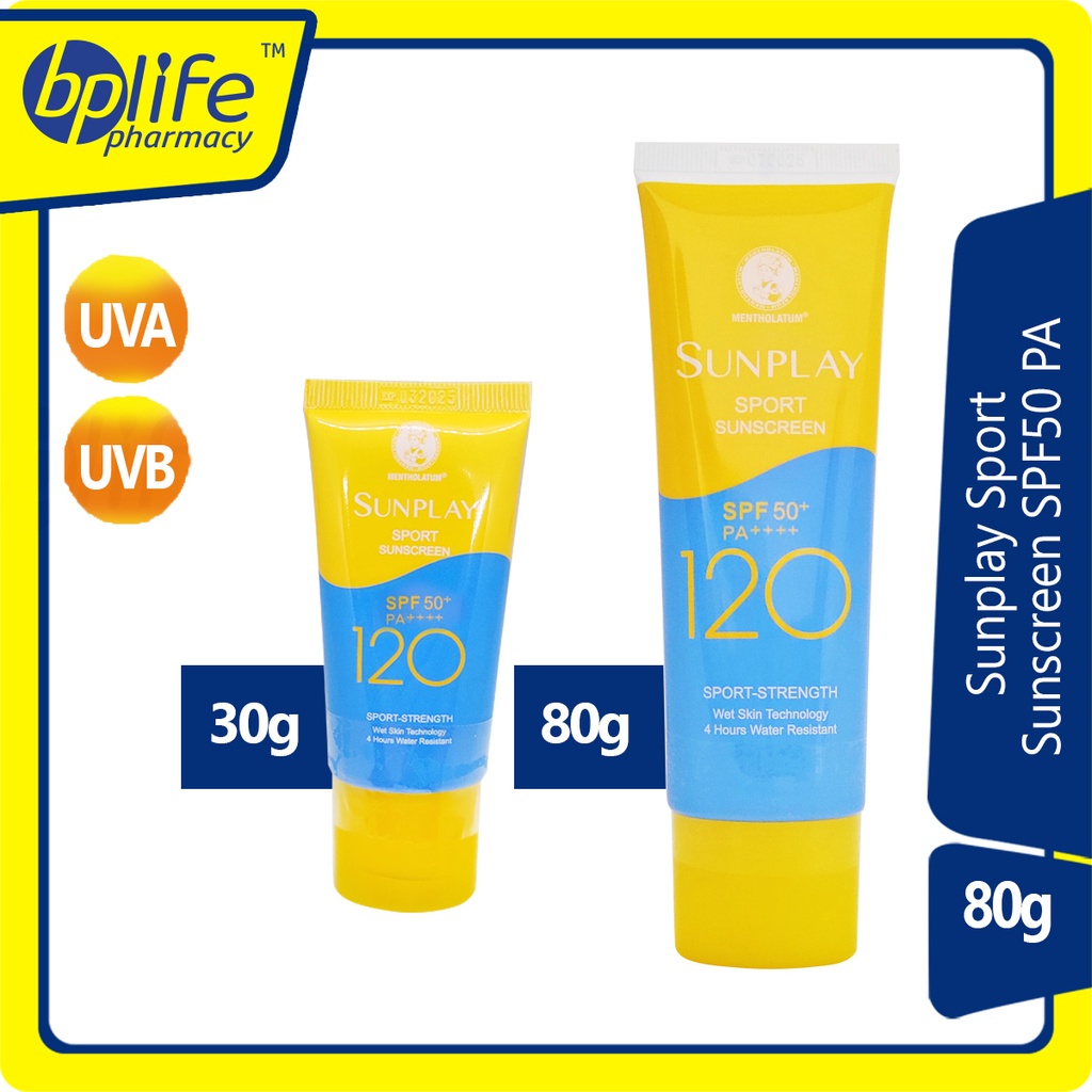 Sunplay Sport Sunscreen 120 SPF50+ PA++++ 30g / 80g | Shopee Malaysia