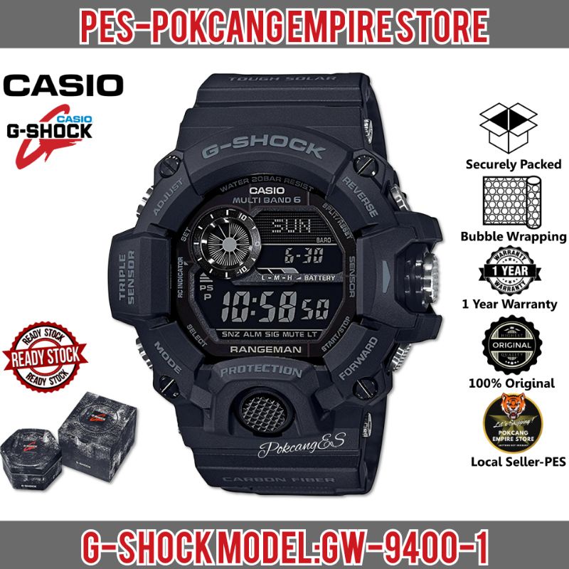[READY STOCK] 💯 ORIGINAL G-SHOCK GW-9400-1B | GW-9400-1BDR | GW-9400-1ER | GW-9400-1 | RANGEMAN ...
