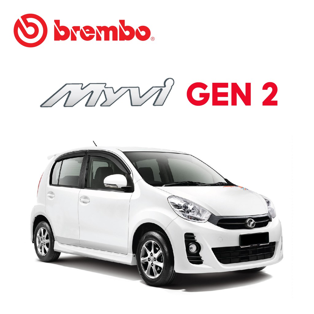 BREMBO Front Pads (L+R) - Perodua Myvi 2nd Gen | Lagi Best | Axia ...
