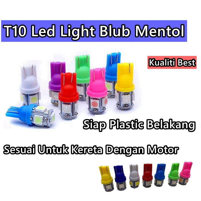 T10 Led Signal Bulb Mentol Light Lamp Lampu Honda YAMAHA Y16ZR Y15ZR ...