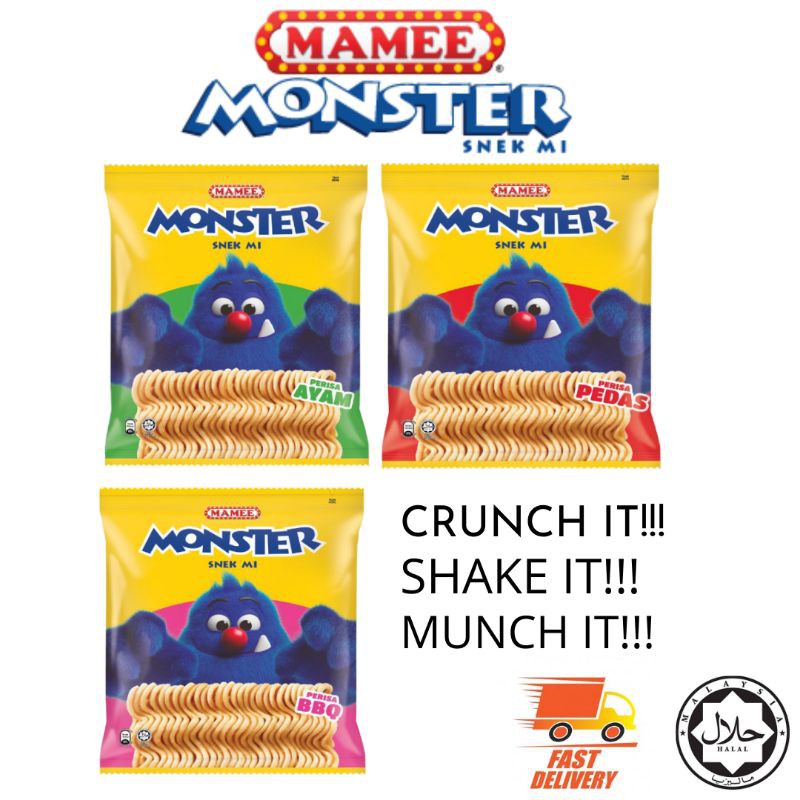 (READY STOCK) Mamee Monster Jajan Mi 25g X 40packs (snek/snacks/kudapan ...