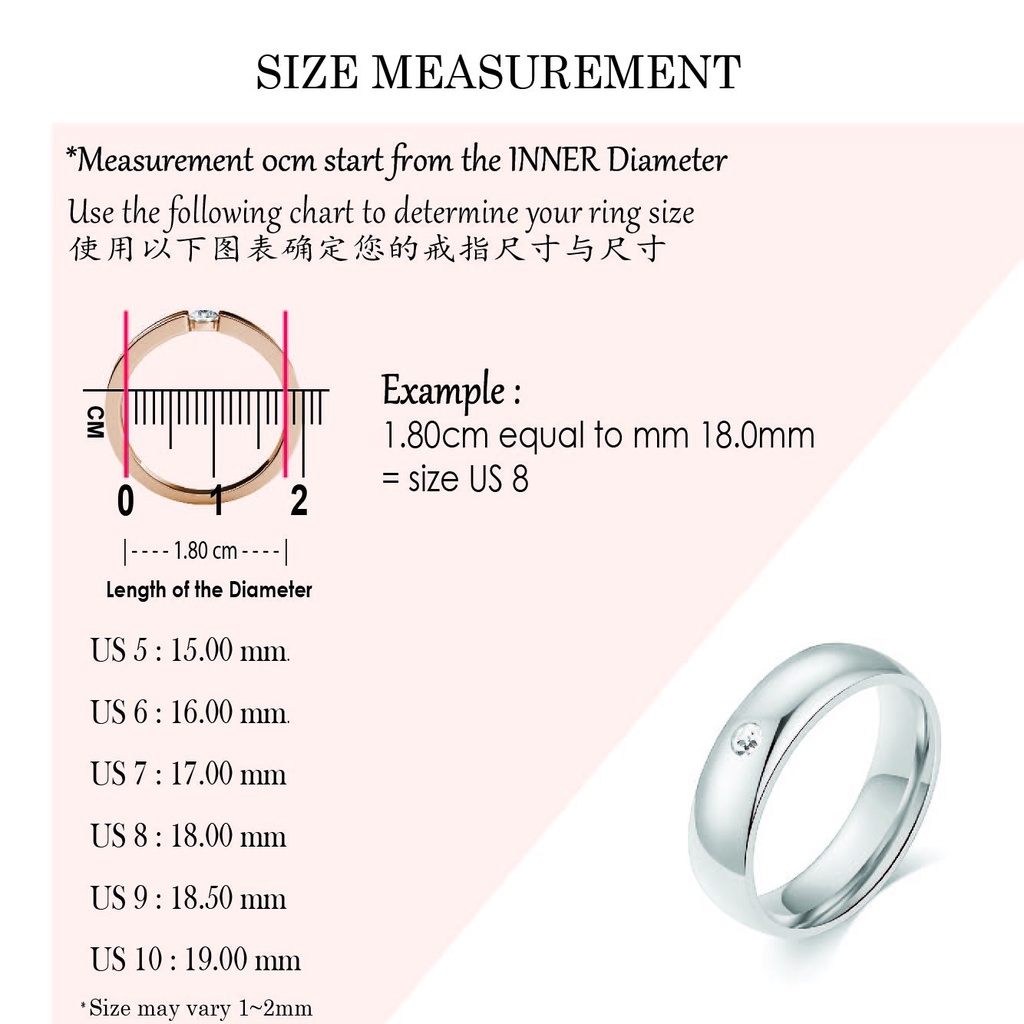 Forever Tessa Ring Made With Anti-Tarnish Titanium - 2 Colours | Shopee ...