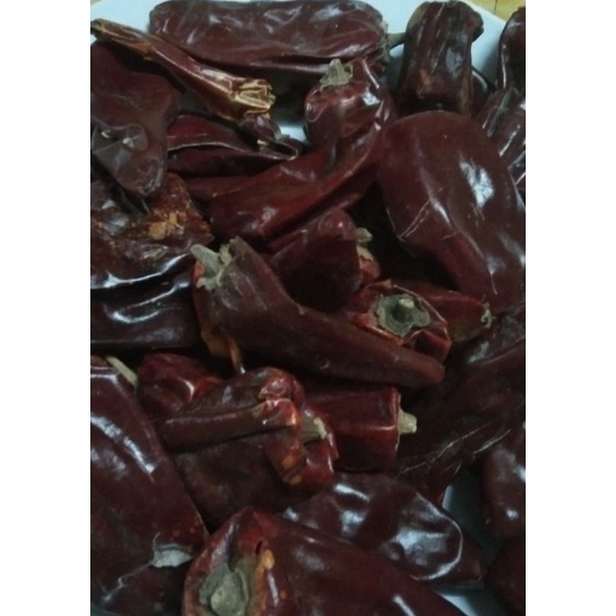 cili kering/lada kering tak pedas kelantan x pedas gemuk 500g | Shopee ...